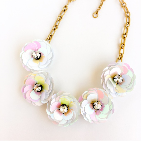J. Crew | Jewelry | Jcrew 3d Floral Necklace | Poshmark
